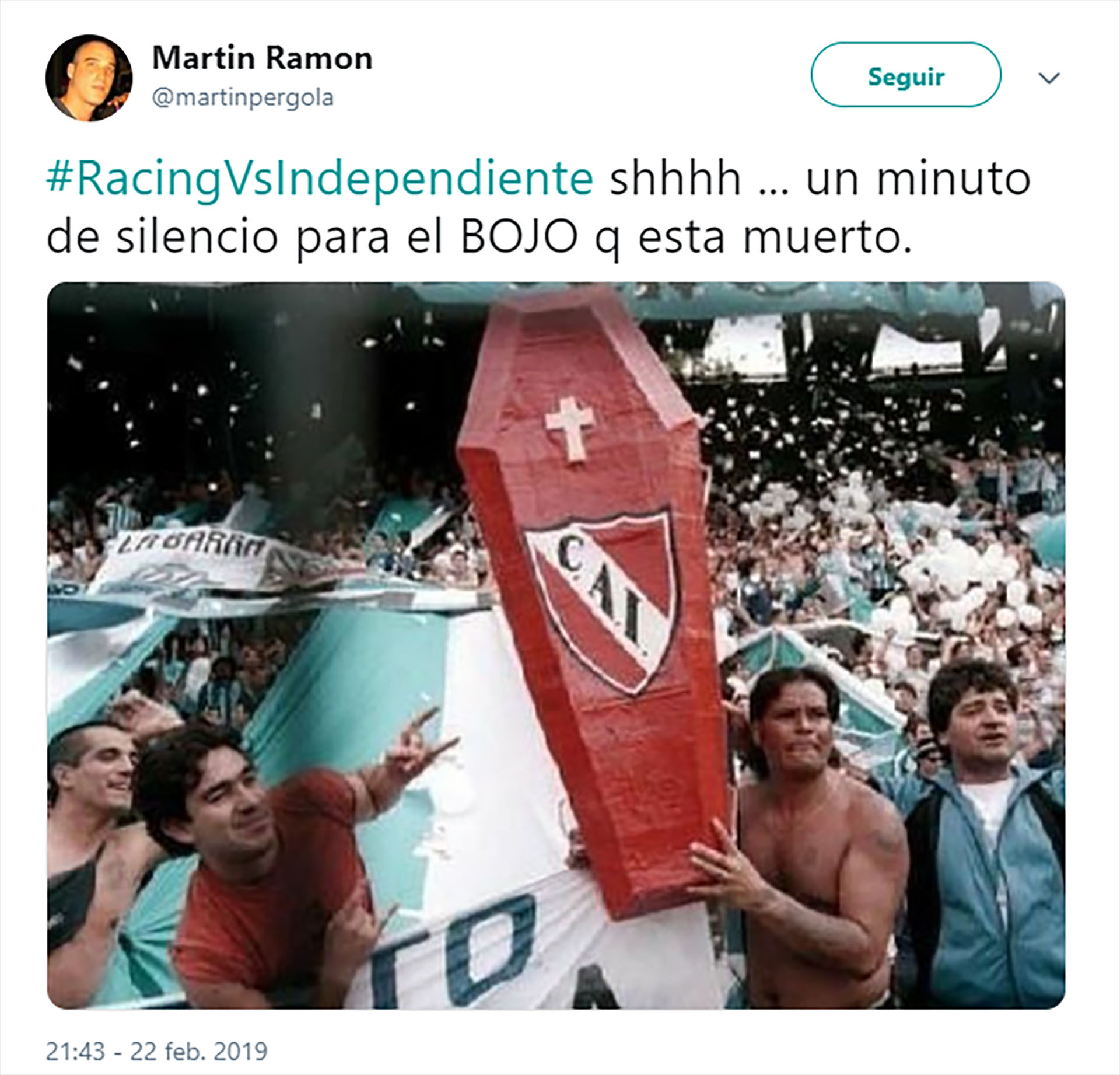 Los memes más graciosos y las mejores cargadas de Racing a ...